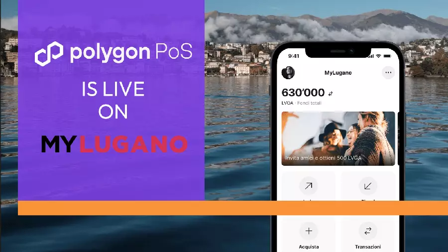 City Hall of Swiss Lugano in the MyLugano application Polygon PoS protocol - World Stock Market